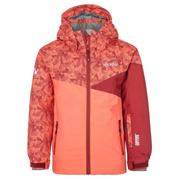 GIRL'S SKI JACKET KILPI SAARA-JG DARK RED