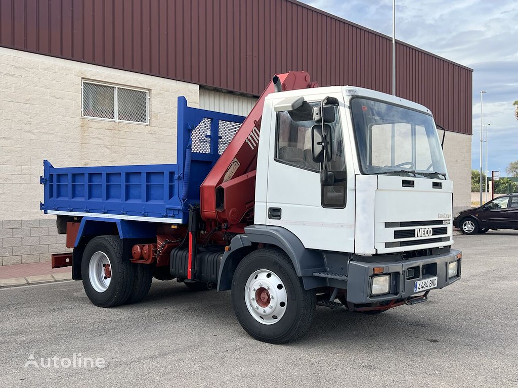 IVECO EUROCARGO VOLQUETE Y GRUA kiper