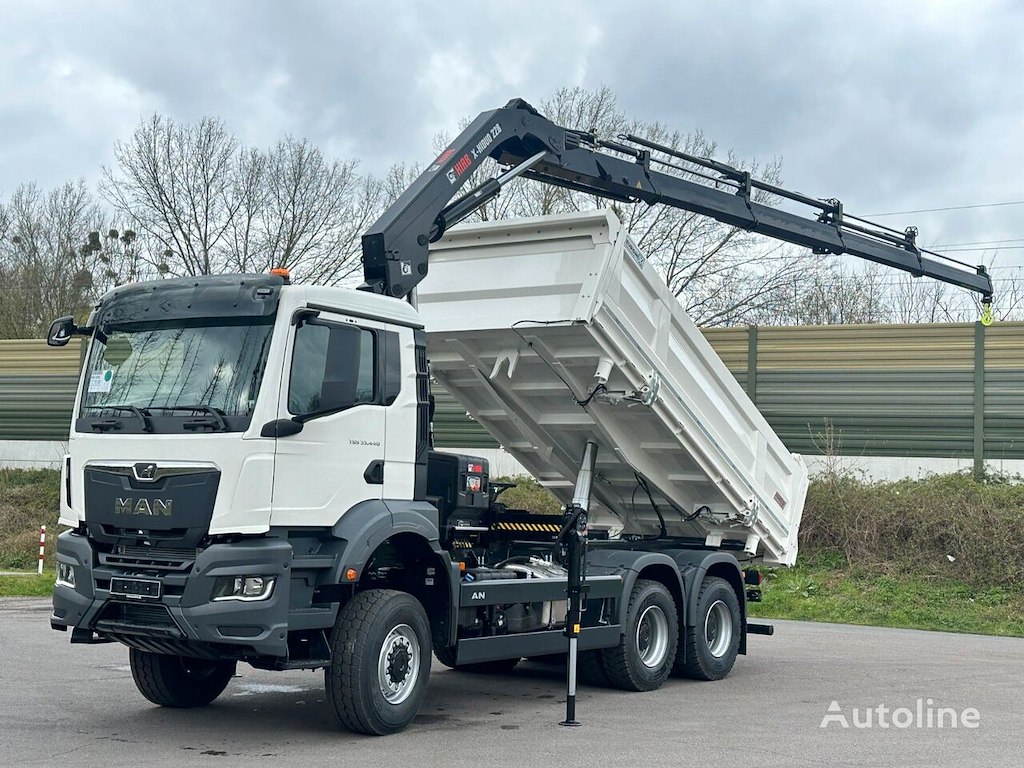 Novi MAN TGS 33.440 6x6 /3-Seiten- Kipper / Kran HIAB 228 kiper