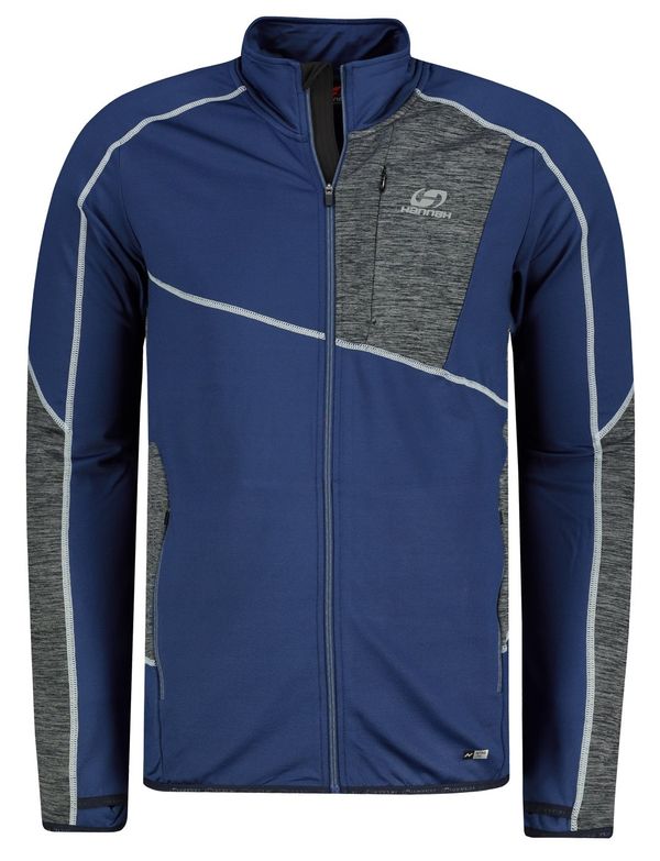 MEN'S SWEATSHIRT HANNAH MADDOX TWILIGHT BLUE/LIGHT GRAY MEL