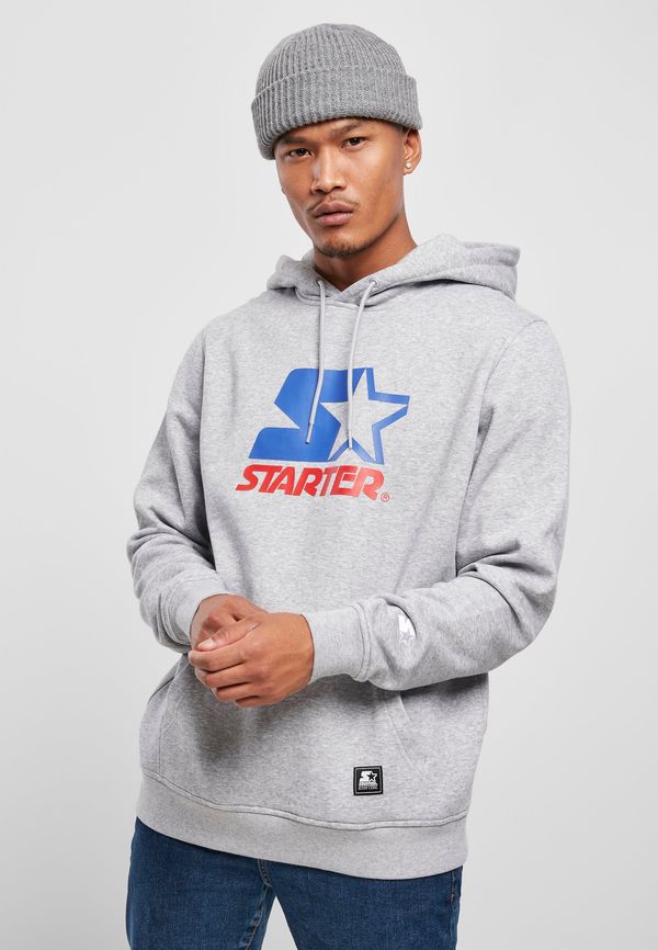 STARTER TWO COLOR LOGO HOODY H.GRAY