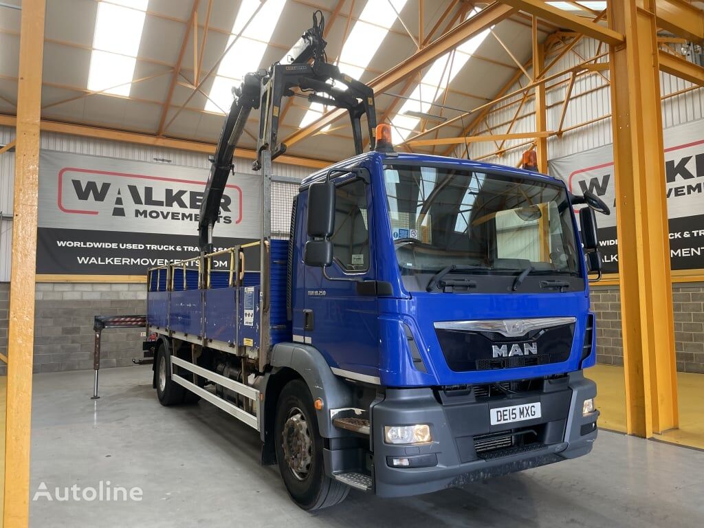 MAN TGM 18.250 *EURO 6* 4X2 18 TONNE BRICK GRAB – 2015 – DE15 MXG kamion s ravnom platformom