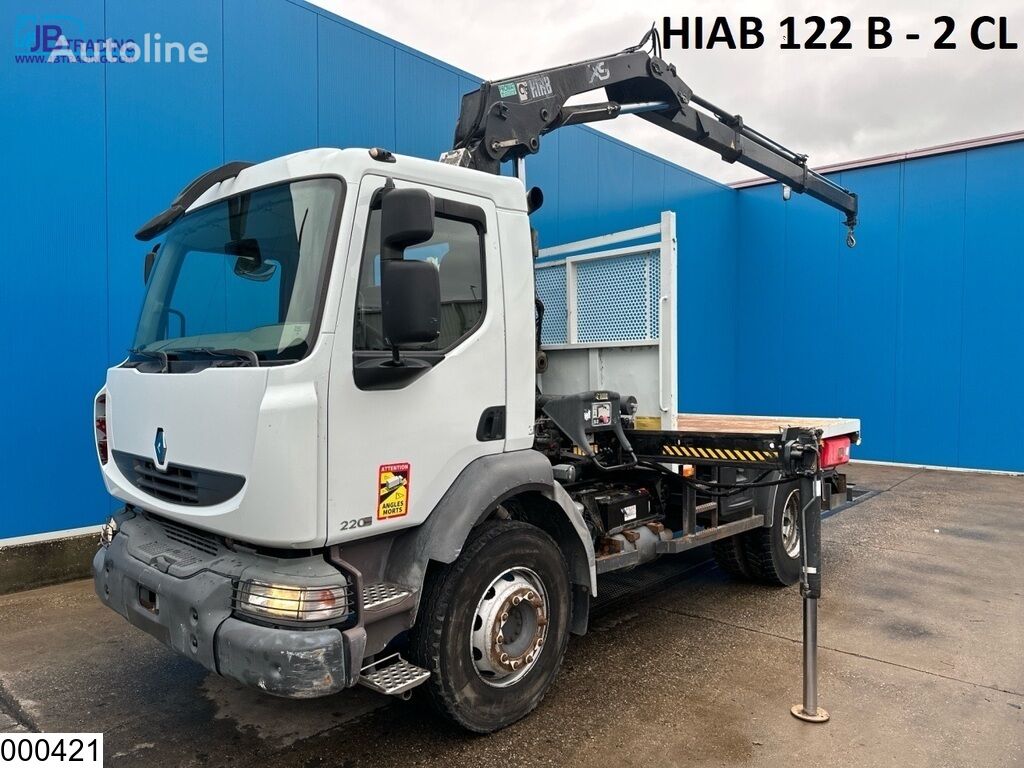 Renault Kerax 220 Manual, Steel Suspension, HIAB kamion s ravnom platformom