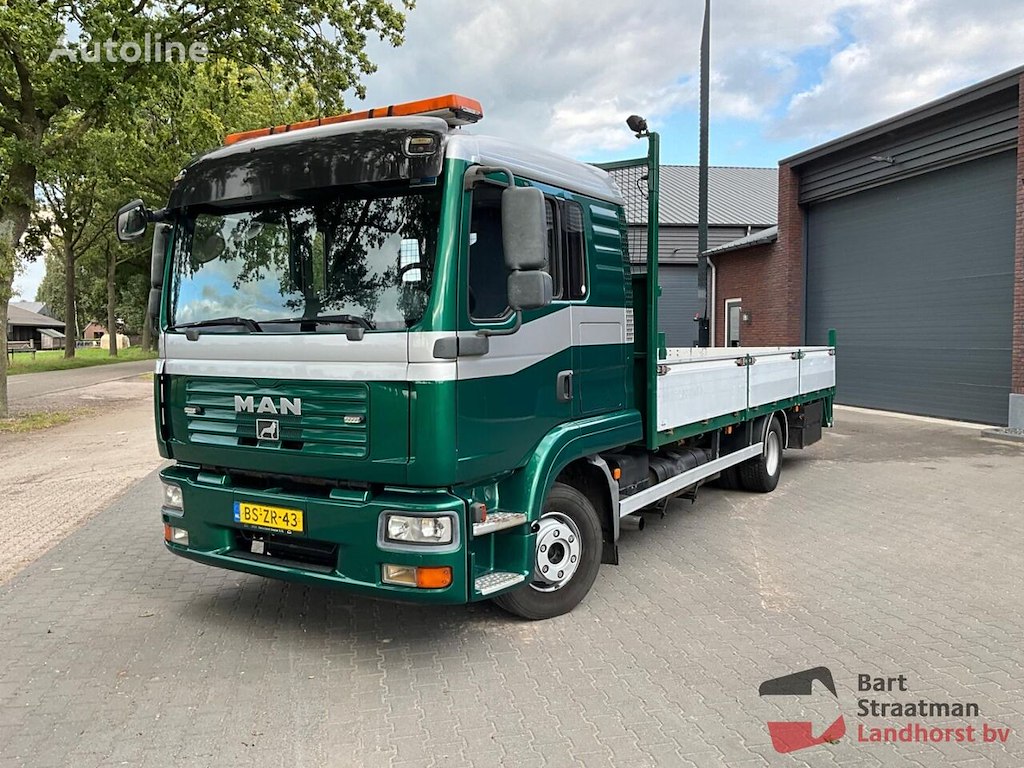 MAN TGL 12.210 4X2 BL Euro 4 Bakwagen Machine transporter kamion s ravnom platformom