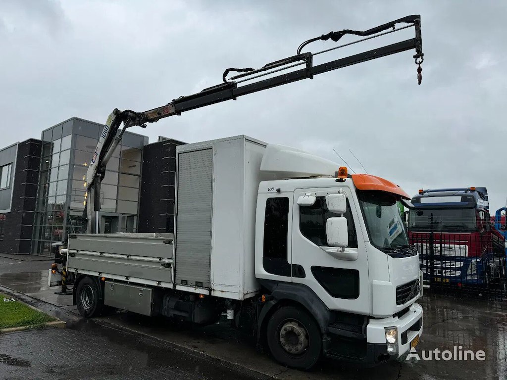 Volvo FL 280 4X2 - EURO 5 + HMF 1060 CRANE + REMOTE kamion s ravnom platformom