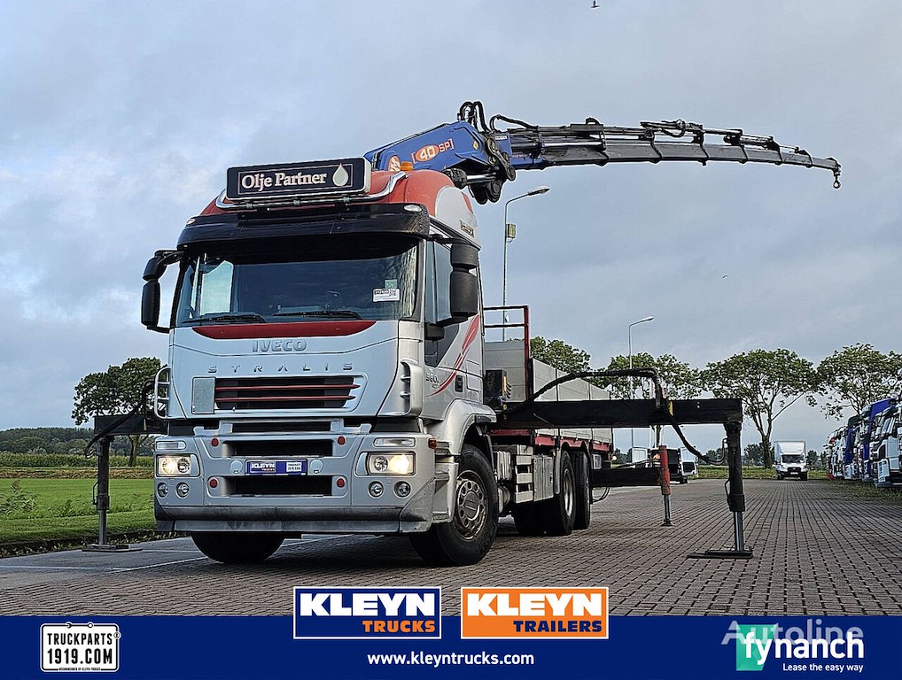 IVECO AT260S36 STRALIS pm 40tm 7x hydr. kamion s ravnom platformom