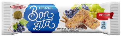 ŽITNI BAR SUVO GROŽĐE BONŽITA 25G
ŽITNI BAR SUVO GROŽĐE BONŽITA 25G