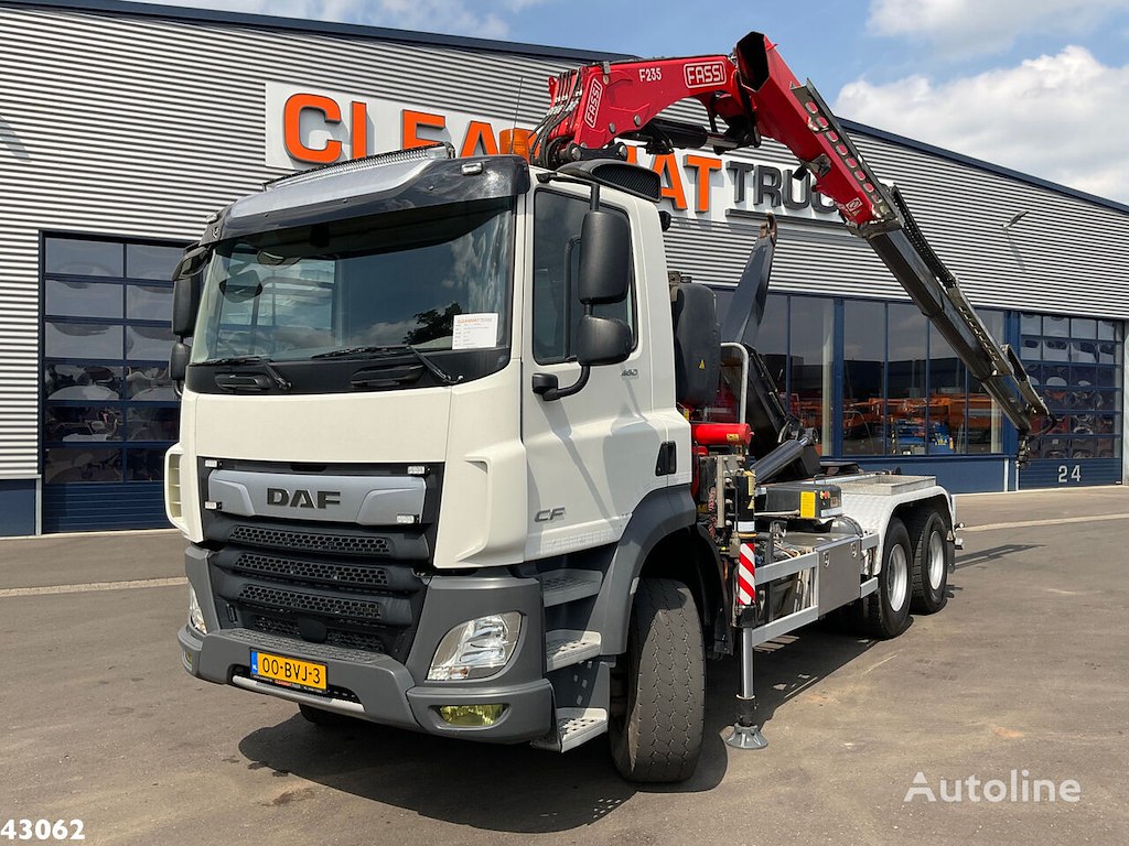 DAF FAT CF 480 6x4 Fassi 23 Tonmeter laadkraan kamion rol kiper