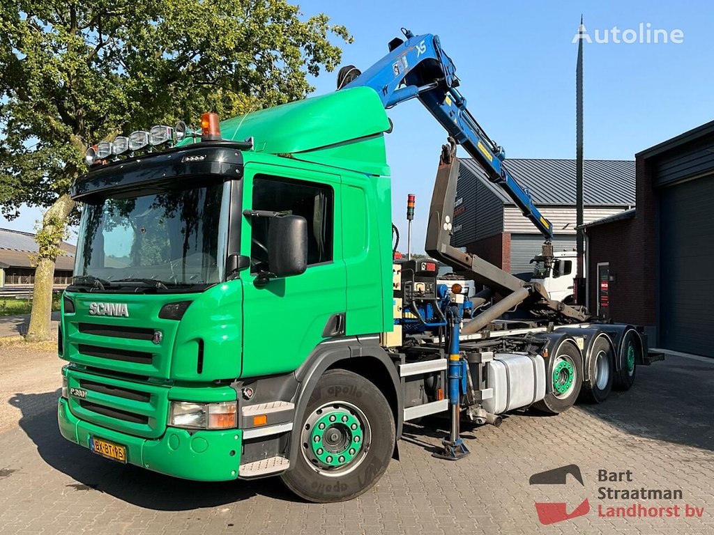 Scania G 380 B 8X2/*6 Euro 5 met haakarm systeem en Hiab XS 211 E 3 Hip kamion rol kiper