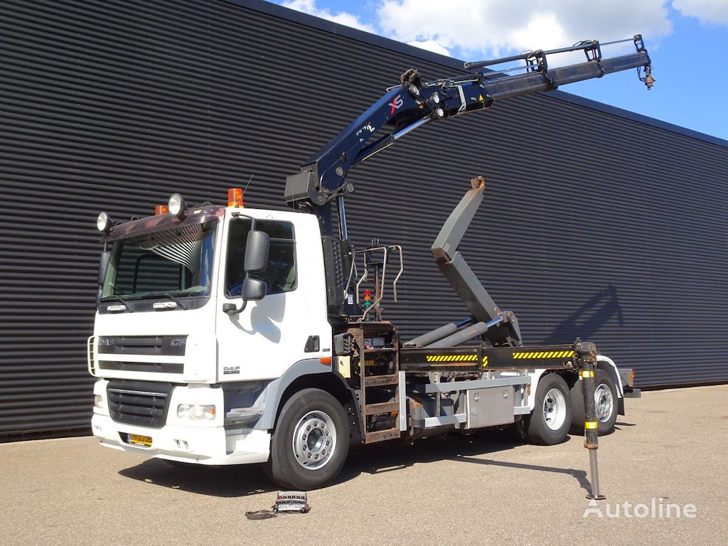 DAF CF 85.360 / 6x2*4 / HIAB 21 t/m CRANE / VDL HOOKLIFT kamion rol kiper