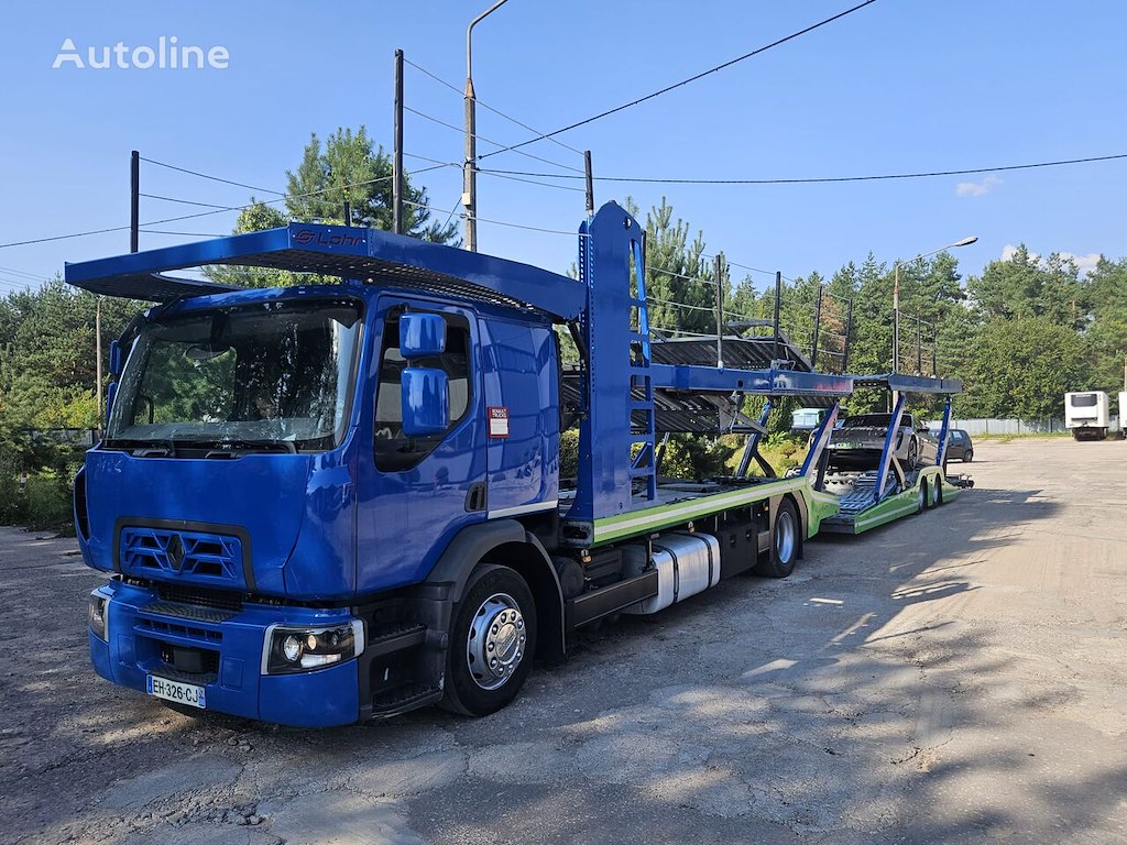 Renault D430 autotransporter + prikolica autotransportera