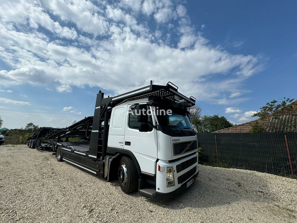 Volvo FM 400 autotransporter + prikolica autotransportera