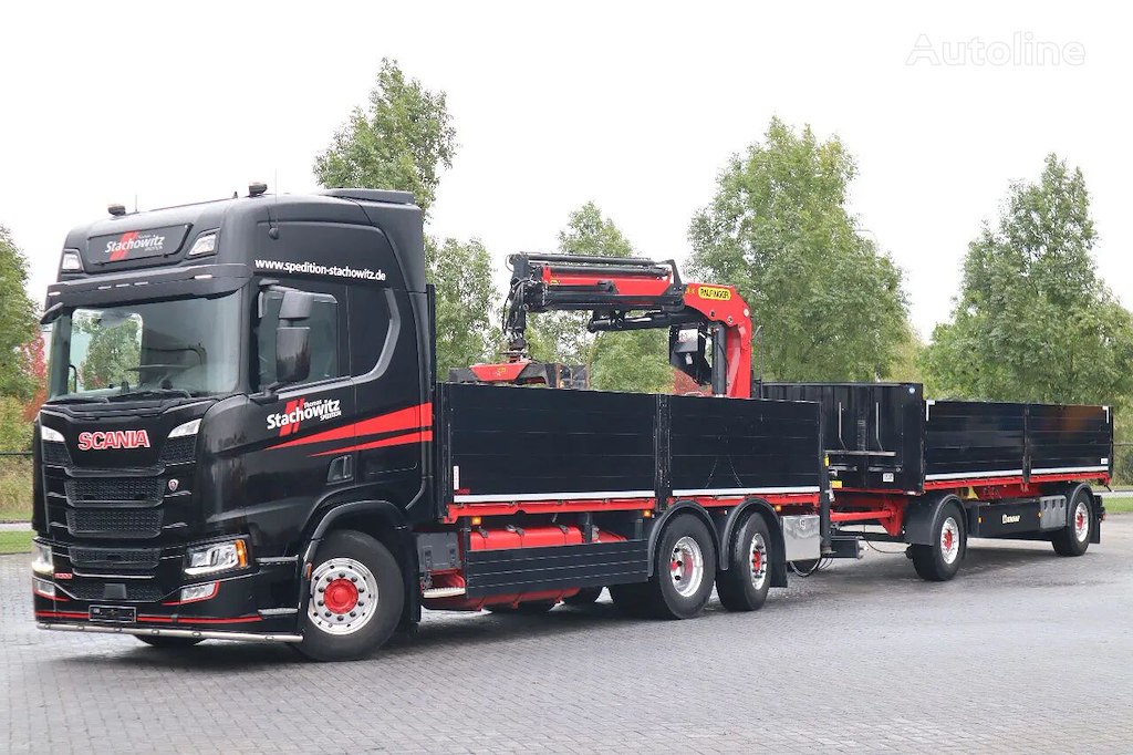 Scania R500 NGS | BAUSTOFF | PALFINGER PK20001-K | KRONE TRAILER kamion platforma