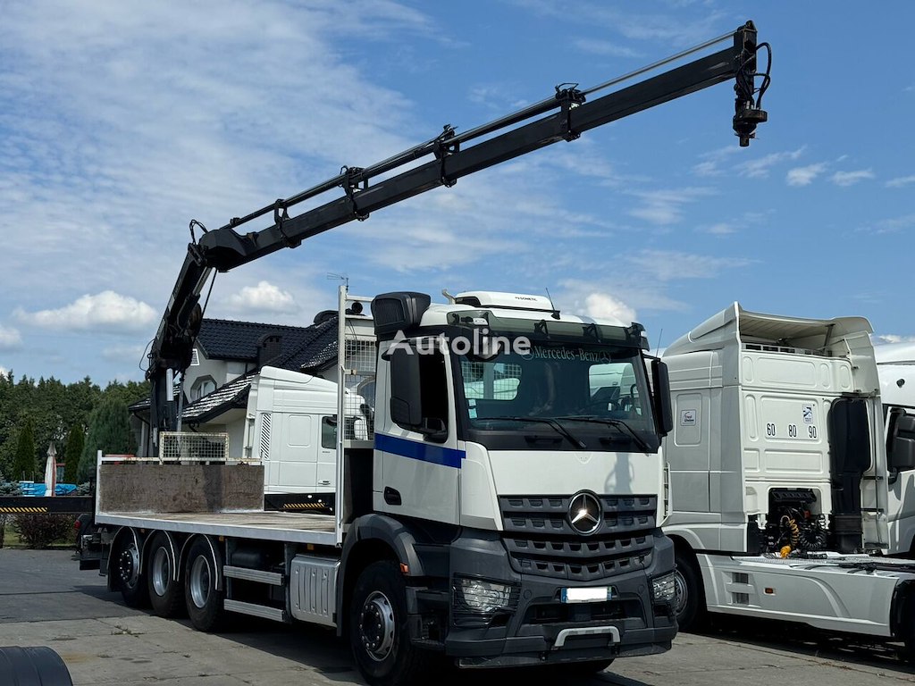 Mercedes-Benz ACTROS 3240 8X4 TRIDEM + HDS HIAB 166 E-4 HIPRO kamion platforma