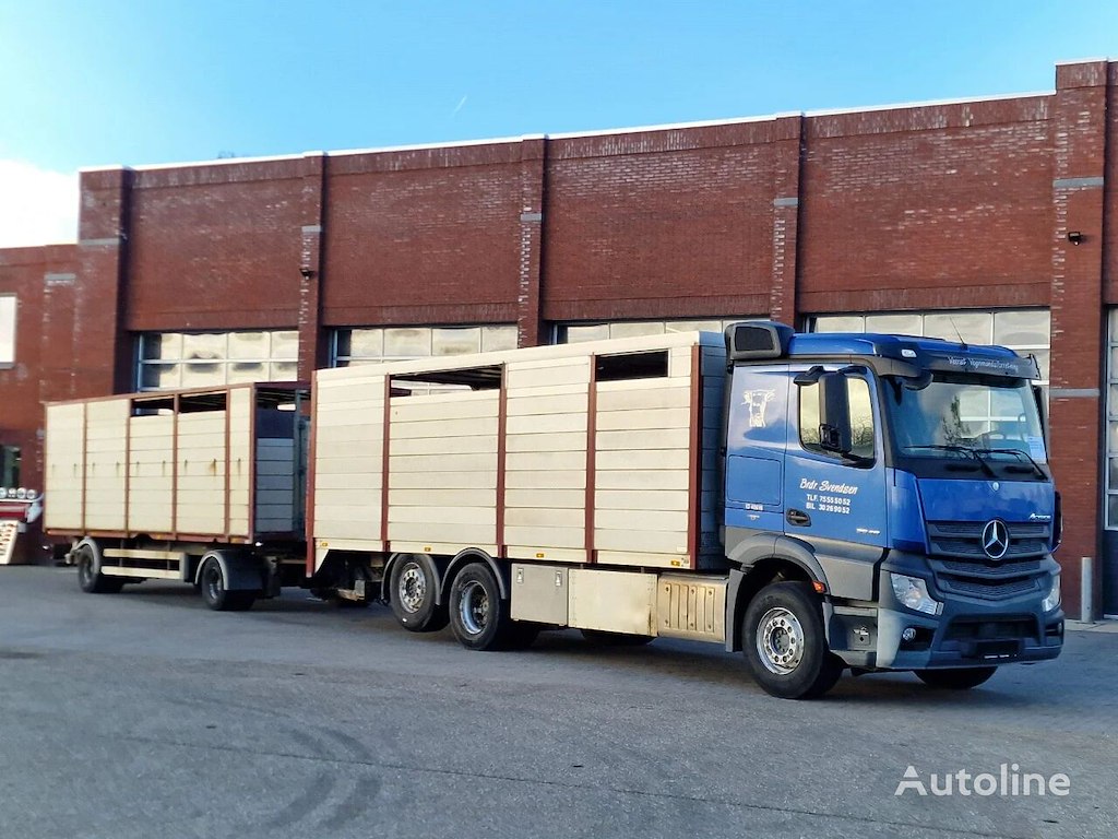 Mercedes-Benz Actros 2548 6x2 - Livestock 1 deck - Truck + Trailer - Euro6 - F kamion za prevoz stoke