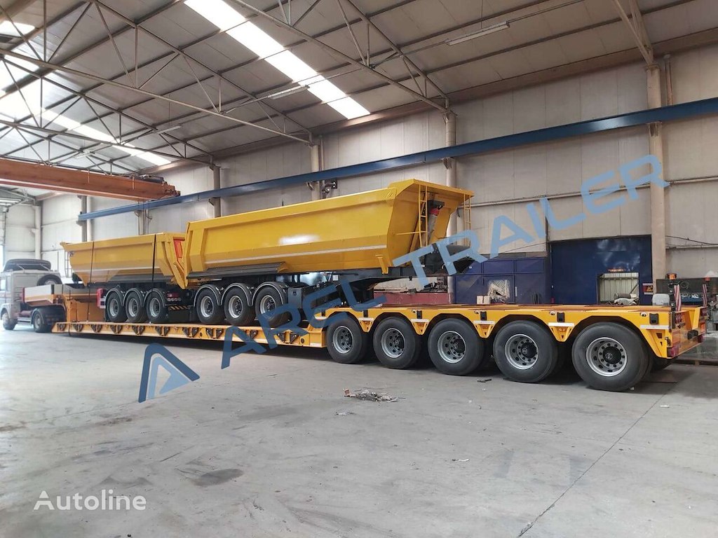 Nova Arel Trailer FRONT LOADING LOWBED TRAILER STOCK 4 AXLE poluprikolica sa niskom platformom