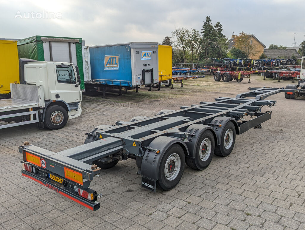 Kögel PORT 40 SIMPLEX S24-2 3-Assen SAF - Schijfremmen - Lift-as - 04/ poluprikolica za prevoz kontejnera