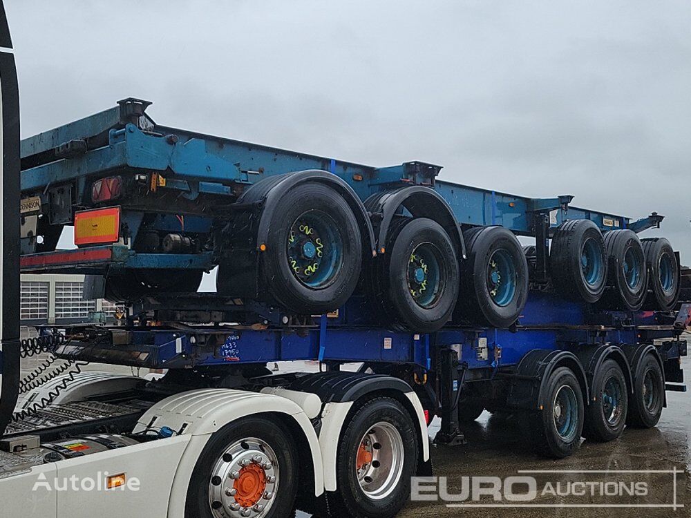 Prodaje se Dennison Tri Axle Twist & Lock Skeleton Trailer (Stack of 3) poluprikolicu platformu na aukciji