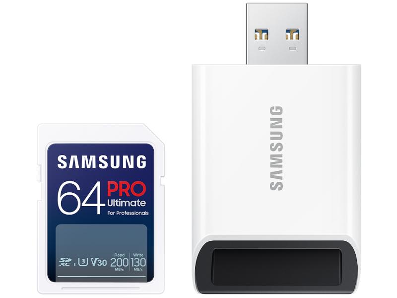 SAMSUNG 64GB MB-SY64SB/WW PRO ULTIMATE SDXC MEMORIJSKA KARTICA SA ČITAČEM