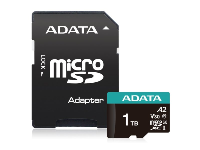 ADATA MEMORIJSKA KARTICA UHS-I U3 MICROSDXC 1TB V30S + ADAPTER AUSDX1TUI3V30SA2-RA1