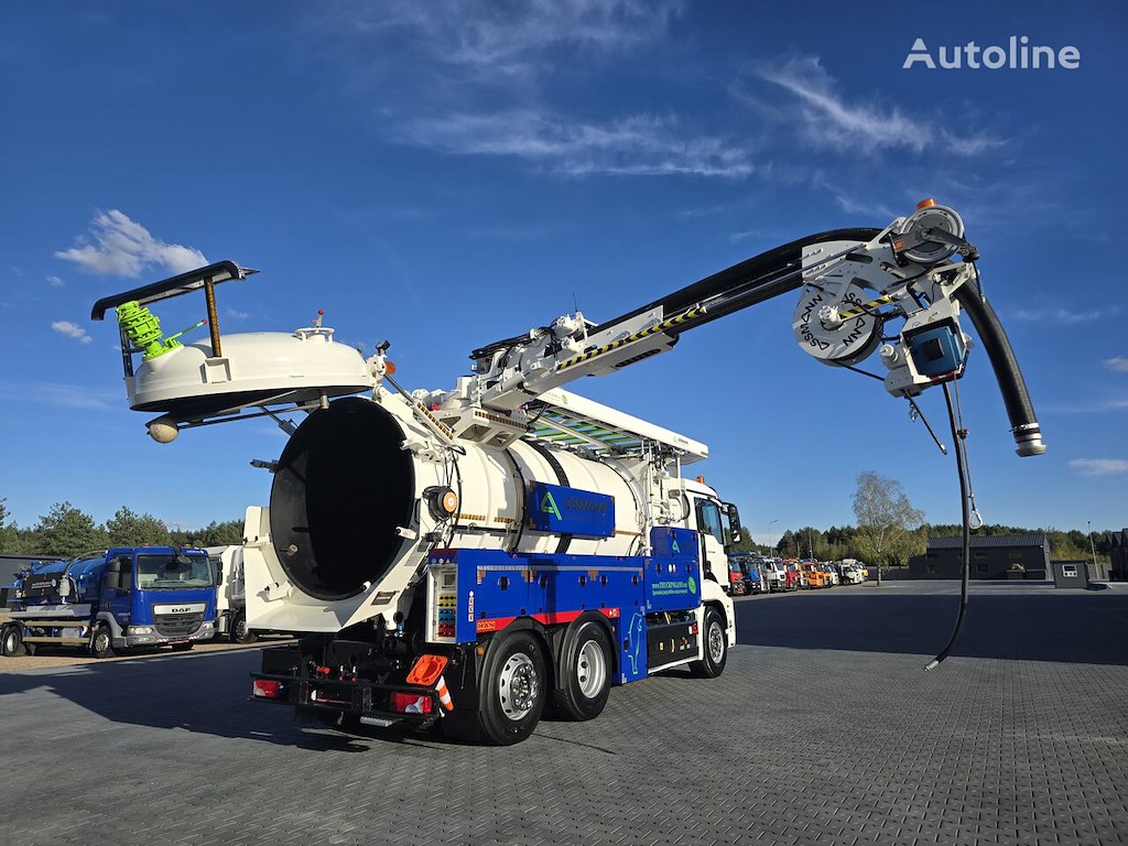 MAN ASSMANN ADR KOMBI FOR CLEANING CANALS WUKO kombinovano vozilo za čišćenje kanalizacije