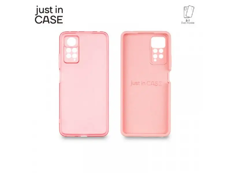 JUST IN CASE 2U1 EXTRA CASE MIX PAKET PINK ZA REDMI NOTE 11 PRO