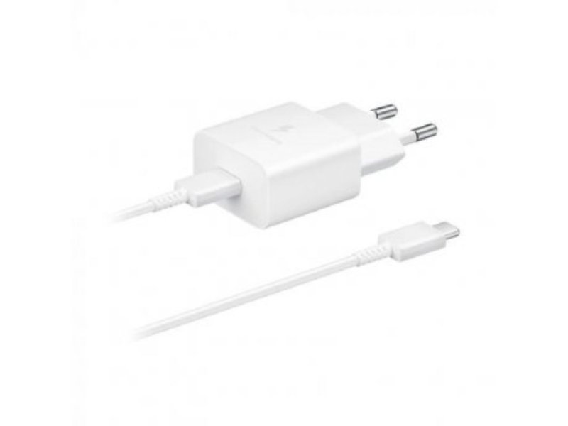 SAMSUNG KUĆNI PUNJAČ, USB-C 15W + TIPC KABL, BELI EP-T1510-XWE OUTLET