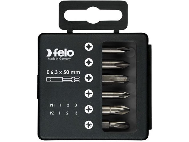 FELO SET BITOVA INDUSTRIAL BIT-BOX PROFI 50 MM PH/PZ 03291516 6 KOM