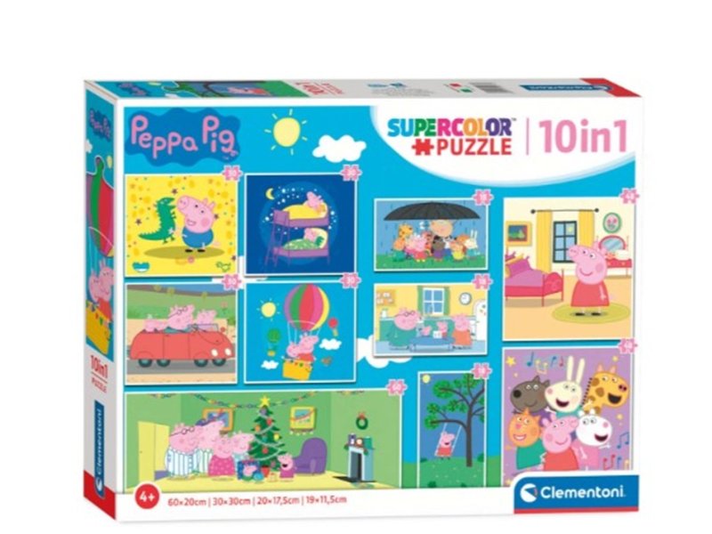 CLEMENTONI PUZZLE 10 IN 1 PEPPA PIG