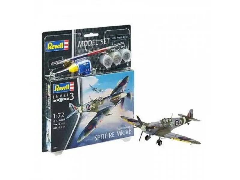 REVELL MAKETA MODEL SET SUPERMARINE SPITFIRE M ( RV63897/5654 )