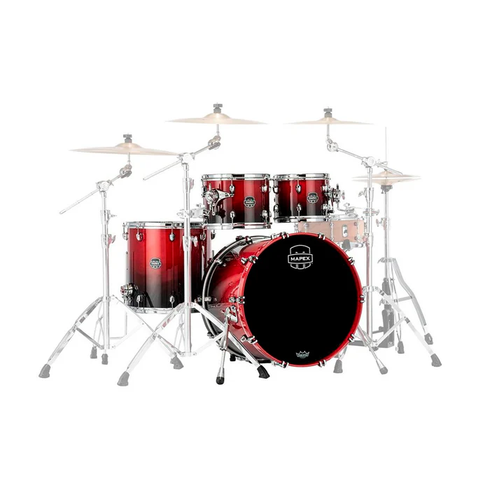 Mapex SR529XRQ Saturn 22" Scarlet Fade 4 Pcs. Shell Pack