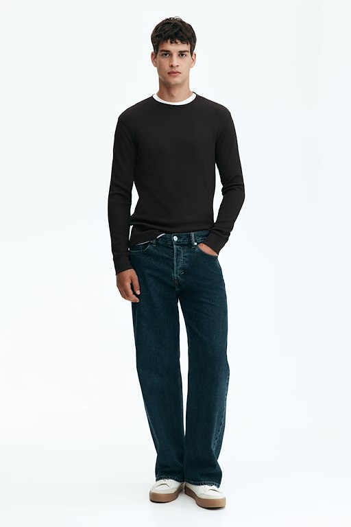 MAJICA OD ŽERSEJA VAFL TKANJA SLIM FIT
