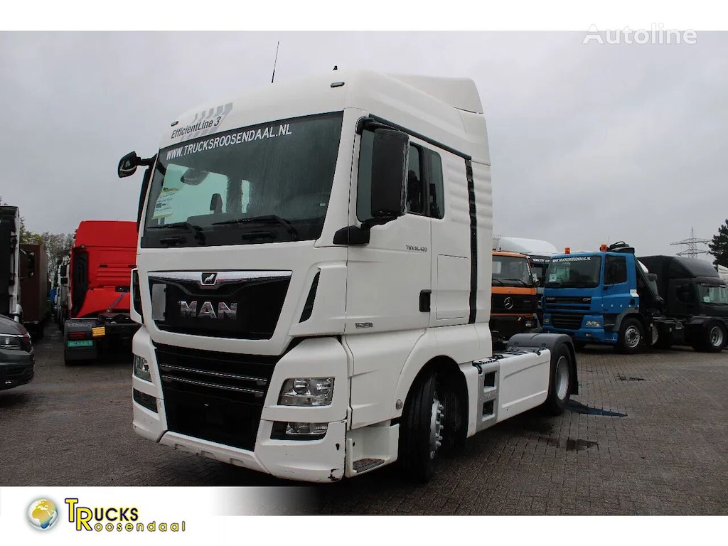 MAN TGX 18.420 + EURO 6 + SPOILERS + NICE TRUCK + LOW KM tegljač