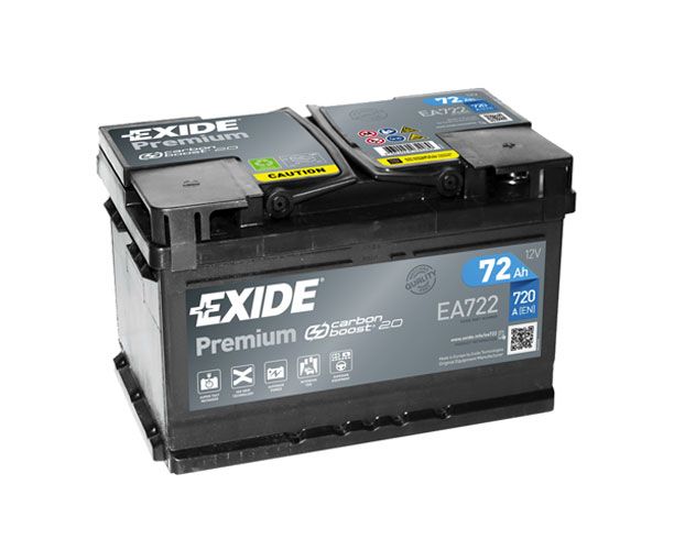 Akumulator Exide 12V 72Ah 720A D+ EA722 Premium