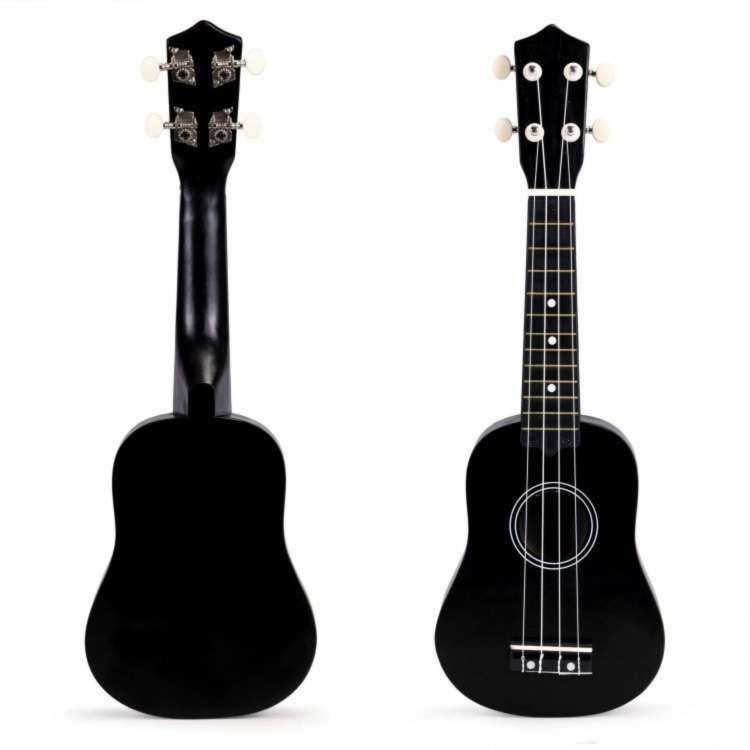 Ukulele gitara za decu 4 zice crna