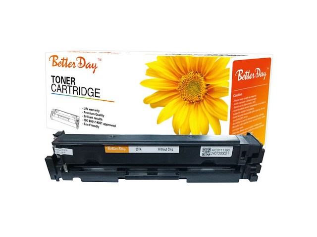 Toner BetterDay 207A(W2212A) M255/M283 zam. kaseta za HP Yellow 1.6k (bez cipa)