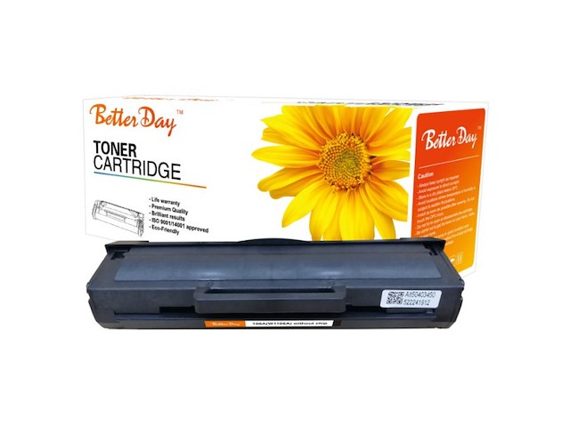 Toner BetterDay W1106A, 106A 107/135 zam. kaseta za HP 1k (bez cipa)