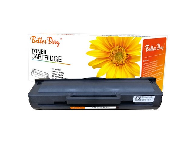 Toner BetterDay W1106A, 106A 107/135 zam. kaseta za HP 1k (sa cipom)