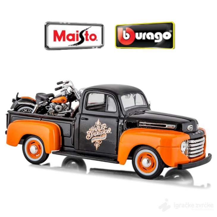 MAISTO Metalni auto i motor 1948 Ford F-1 Pickup 1:24