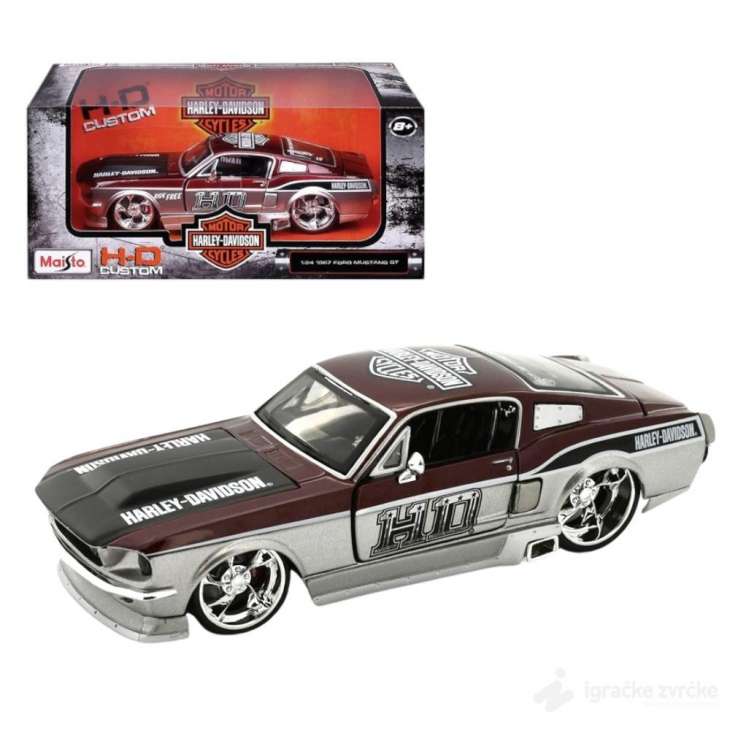 MAISTO Metalni auto 1967 Ford Mustang GT 1:24