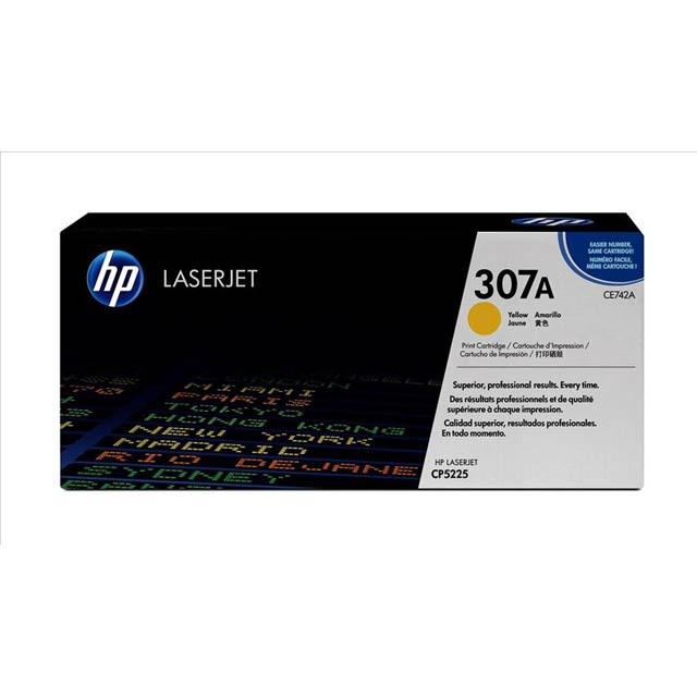 HP HP 307A Yellow LaserJet Toner Cartridge | CE742A