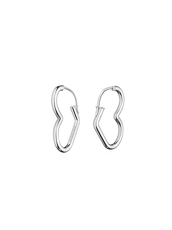 HEART HOOPS SILVER