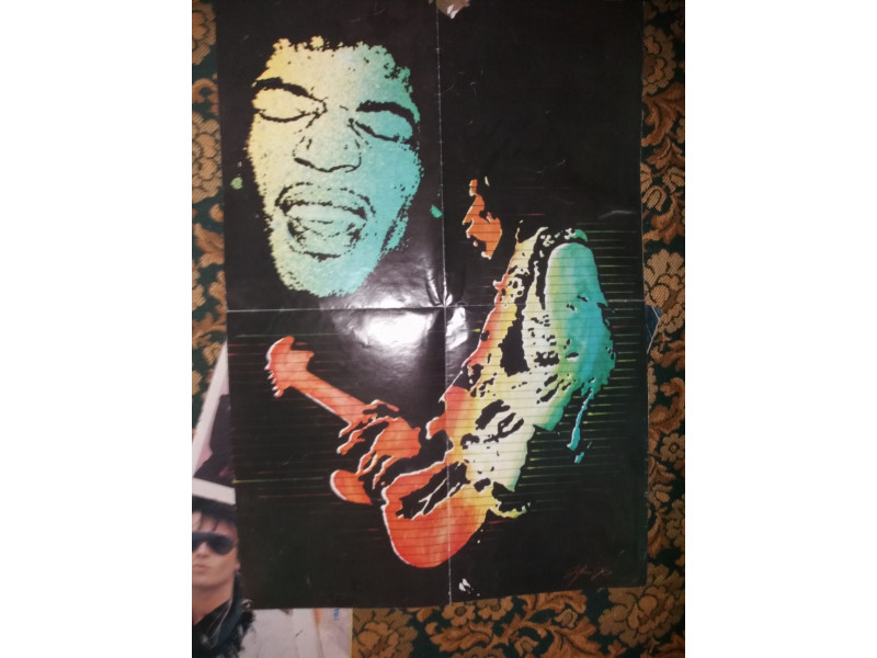 JIMI HENDRIX, ogroman poster94×67