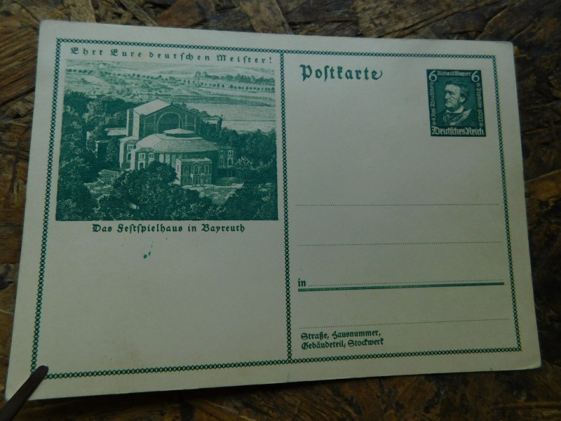 ** DEUTSCHES REICH POSTKARTE 1933 **