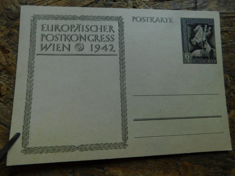 ** DEUTSCHES REICH POSTKARTE 1942 **