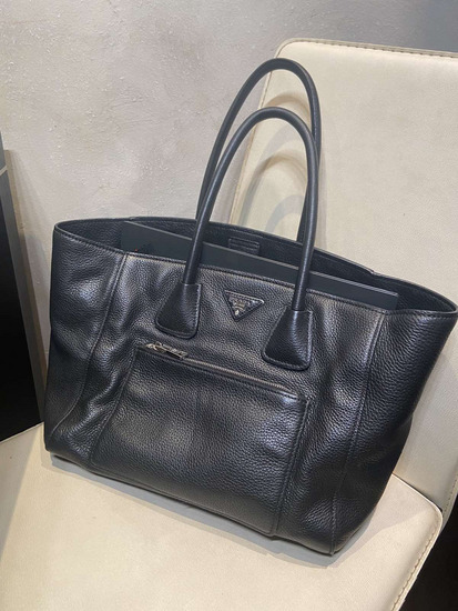 Prada leather tote