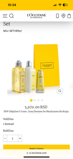 Loccitane poklon set NOV