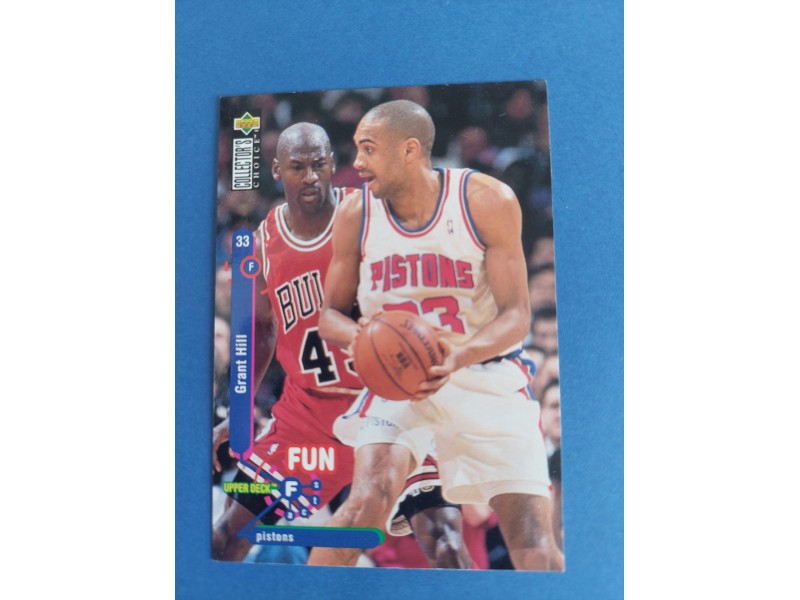 Upper Deck NBA 1995 #173 Grant Hill VS Michael Jordan