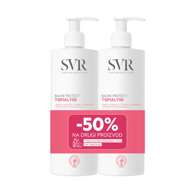 SVR TOPYALISE PROTECT+ BALZAM 400ML PROMO SET -50% NA DRUGI