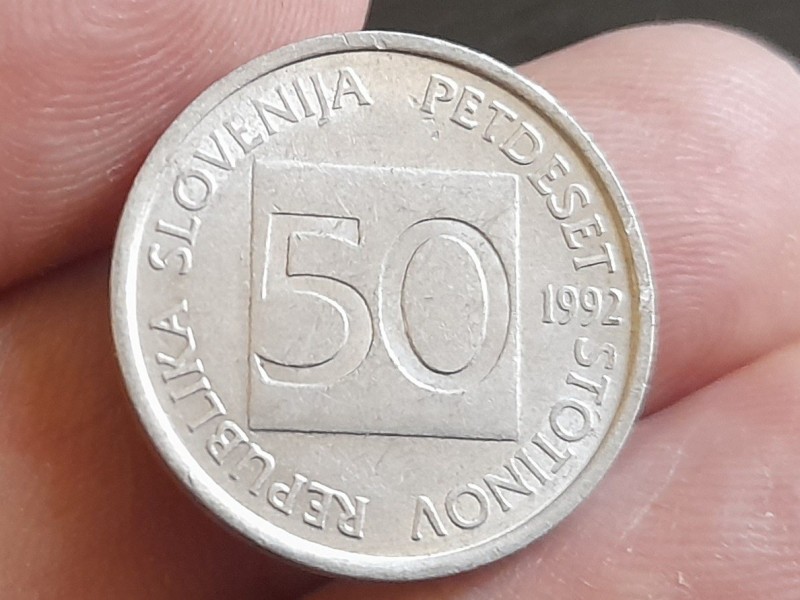 Slovenija, 50 stotinov 1992